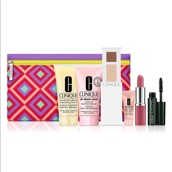 Clinique | Makeup | Clinique 7 Pc Gift Set Lipstick Lotion Mascara ...